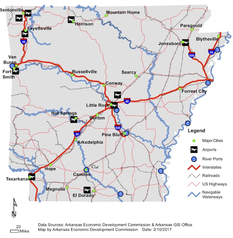 All Roads Lead to Arkansas: Central Location and Modern Infrastructure ...