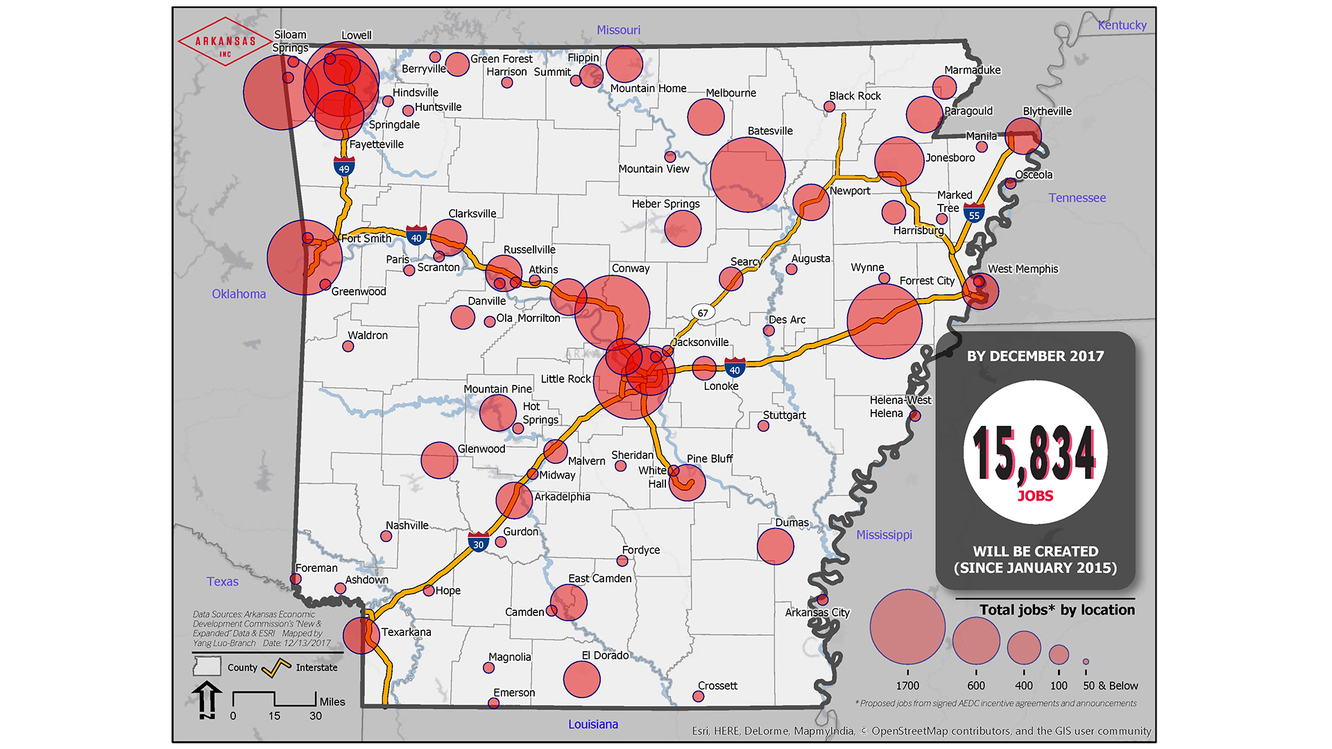 AEDC receives Esri ‘Special Achievement in GIS’ Award for job creation map